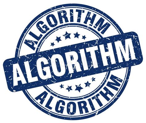 Algorithm Blue Stamp Stock Vector Illustration Of Grungy 119477396