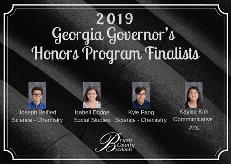 Governors Honors Program Bryan County Schools