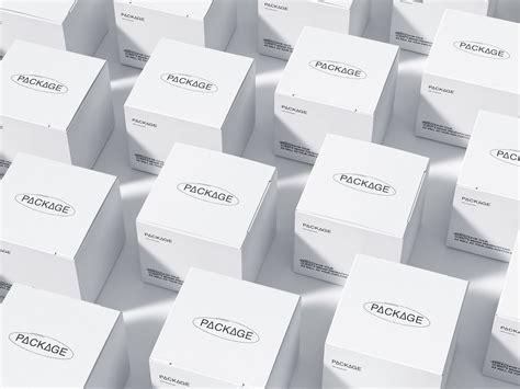 Free Isometric Square Boxes Grid Mockup Free Mockup