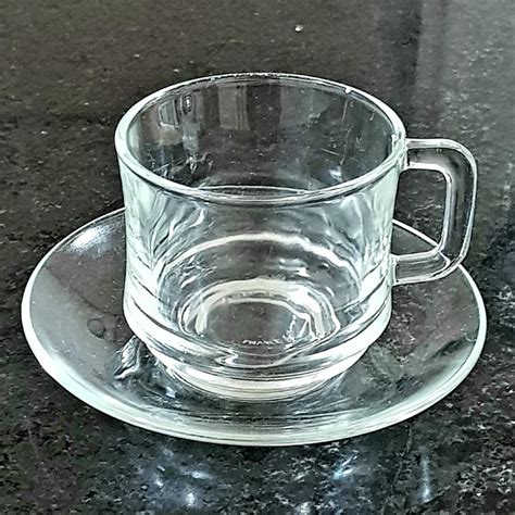 프랑스 유리찻잔4셋트 헬로마켓