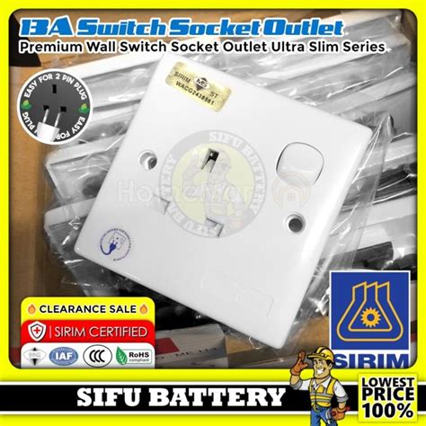 Sirim A Switch Socket Outlet Wall Socket Switches Power Plug Wall Electric Socket Switchme