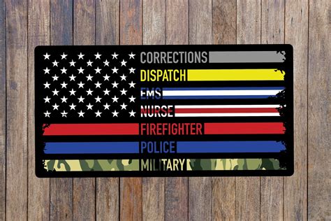 First Responder Sticker First Responder Flag Sticker Etsy