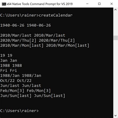 C Creating Calendar Dates Mc Blog