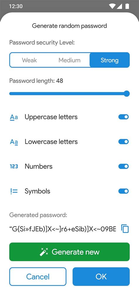 Generate Random Password Ui Design