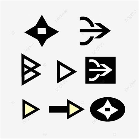 화살 일러스트 일러스트표 검은 색 화살표 지시하다 클릭 Png 일러스트 및 Psd 이미지 무료 다운로드 Pngtree