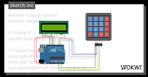RUTINA PARA LEER IN TECLADO MATRICIAL Wokwi ESP32 STM32 Arduino