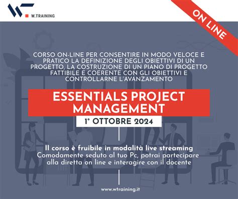 Essentials Project Management Wtraining