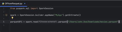 Spark Dataframe Coding Assistance Intellij Idea Documentation