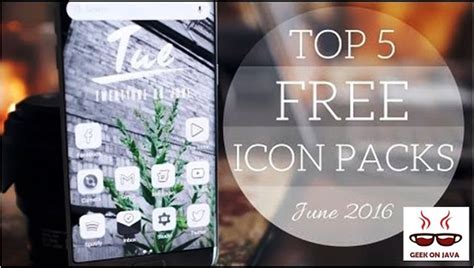 Top 5 Free Unique And Modern Icon Packs Geekonjava