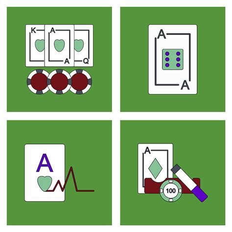 배경 벡터에 카지노 도박 아이콘 세트 Ai Eps Uidownload