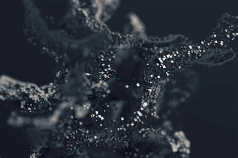 Premium Photo Abstract D Rendering Of Chaotic Particles Flying Cubes In Empty Space Dynamic