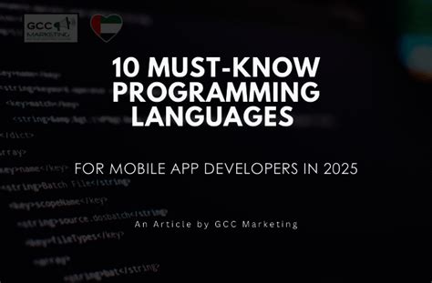 10 Must Know Programming Languages For Mobile App Developers In 2025