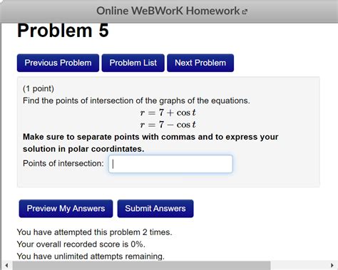 Solved Point Find The Points Of Intersection Of The Chegg