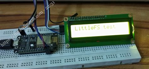 Littlefs With Esp8266 To Read Write And Delete Data On 16x2 Lcd Display