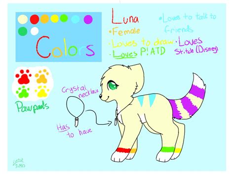 Luna Reference Sheet By Aiicey On Deviantart