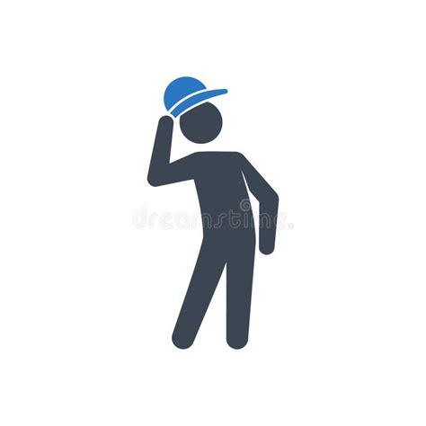 Person Tipping Hat Icon Stock Vector Illustration Of Gesture 350117261