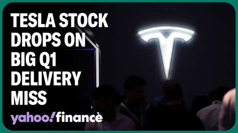 Tesla Stock Drops After Missing On Q1 Delivery And Production Estimates Youtube