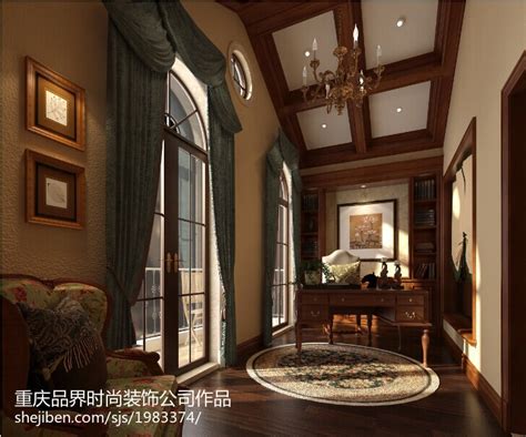 【重庆品界国际装修公司】保利山庄450平米欧式风格别墅设计1510447 设计本装修效果图