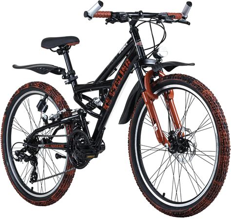 Ks Cycling Mountainbike Atb Fully 24 Crusher Schwarz Rot Ab 29900