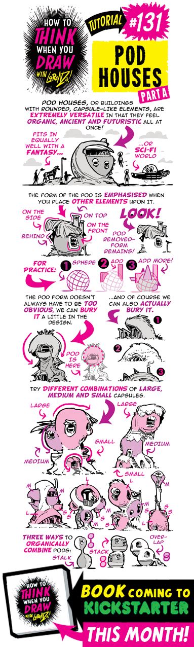 The Etherington Brothers How To THINK When You Draw POD HOUSES Tutorial SkillUpSunday