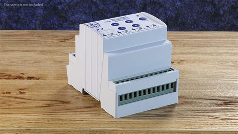 Knx Blind Actuator Four Gang 3d Model 24 3ds Blend C4d Fbx Max