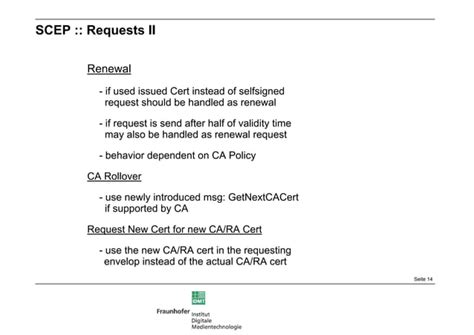 Scep Simple Certificate Enrollment Protocol 1 Openca Workshop 2004 Openxpki
