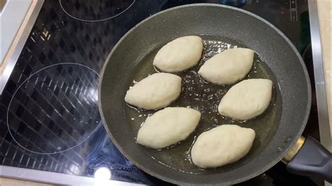 Жареные пирожки с картошкой Быстро легко и вкусно Тесто без Яиц Молока и Масла Youtube