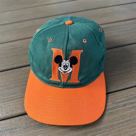 Vintage 90s Mickey Mouse Snapback Hat Cap One Size Depop