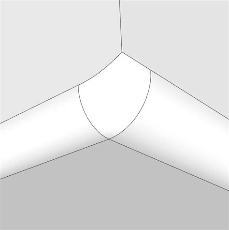 Fill In Corner With Different Sized Rounded Edges Pro Sketchup
