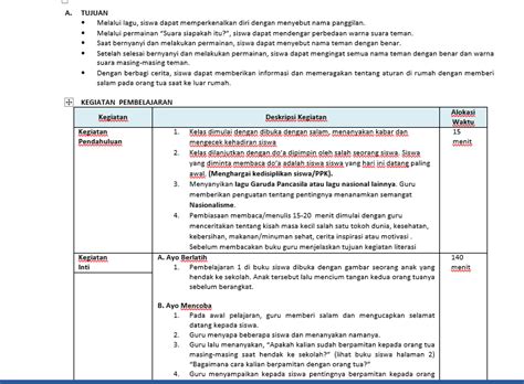 Download Rpp K13 1 Lembar Sd Kelas 1 Sd 6 Semester 1 Guru Belajar