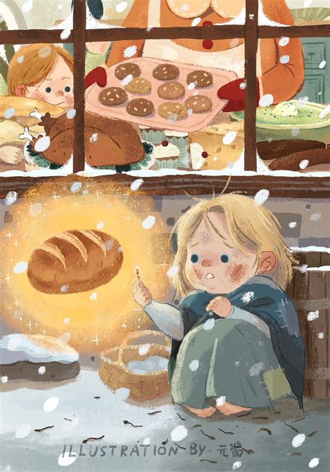 卖火柴的小女孩 是元酱呀 站酷zcool