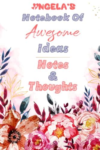 Angel S Notebook Of Awesome Ideas Notes Thoughts Journal For Angel Lined Notebook Gift