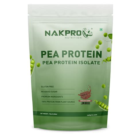 Nakpro 100 Pea Protein Isolate 1 Kg 22 Lb Chocolate Nutrabay™