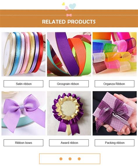 Perfume Bottle Packing Satin Ribbon Bows Customizable