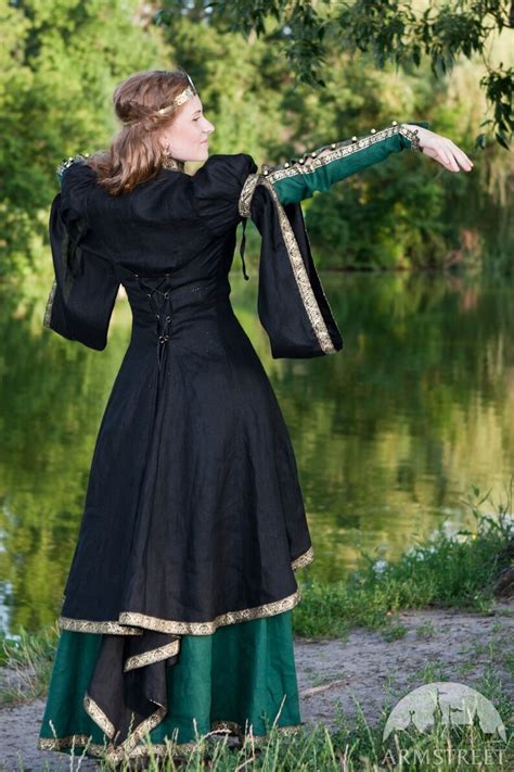 Medieval Renaissance Fantasy Overcoat Forest Etsy