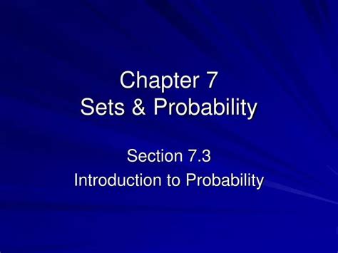 PPT Chapter 7 Sets Probability PowerPoint Presentation Free Download ID 3101782