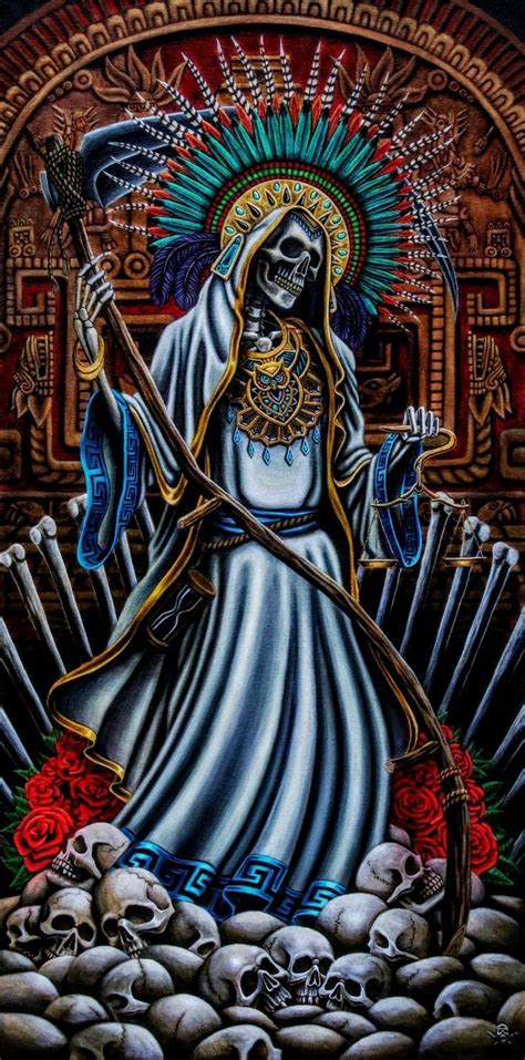 Pin By Niki Dionne On LA SANTISIMA MUERTE La Santa Muerte Wallpaper
