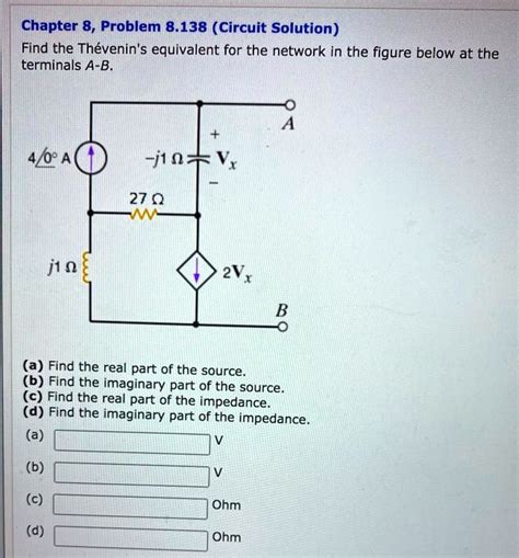 Solved Chapter 8problem 8138circuit Solution Find The Thevenins
