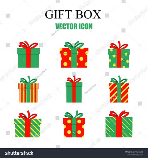 선물 상자 템플릿 선물 상자의 다채로운 스톡 벡터로열티 프리 2249273231 Shutterstock