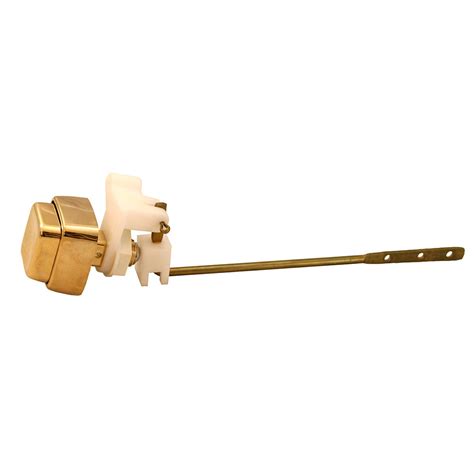 Polished Brass Decorative Tank Trip Lever Abs Side Mount Push Button