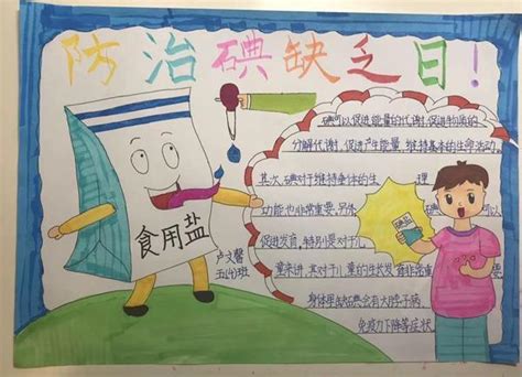 简单的小学生防碘缺乏手抄报 小学生简单手抄报 普车都