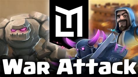 Th8 Gowipe 3 Star Attack Clash Of Clans Clan Wars Bigcountry Vs