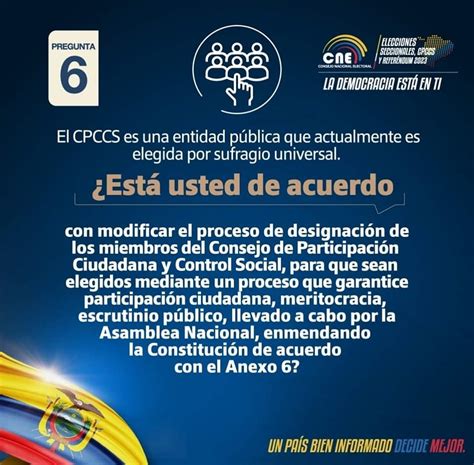 Todo Sobre El Referéndum Y Elecciones De Los Miembros Del Cpccs