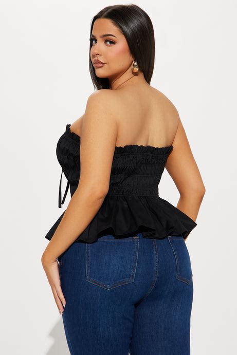 Beloved Sweetheart Smocked Tube Top Black Fashion Nova
