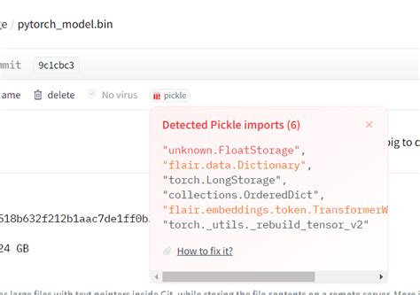 Why Flair Ner English Large Model Is Marked As Unsafe In Huggingface