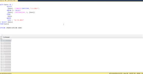 Sql Generate Date From Given Date Range