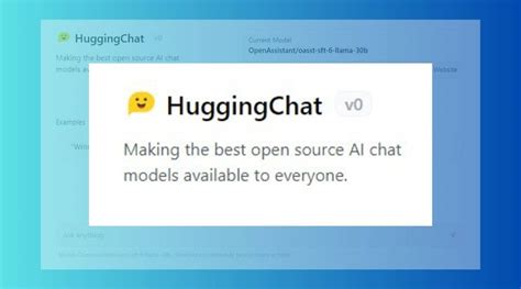 Meet HuggingChat The First Open Source ChatGPT Alternative