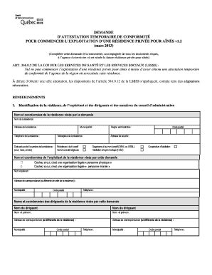 Remplissable En Ligne DEMANDE DATTESTATION TEMPORAIRE DE CONFORMIT POUR