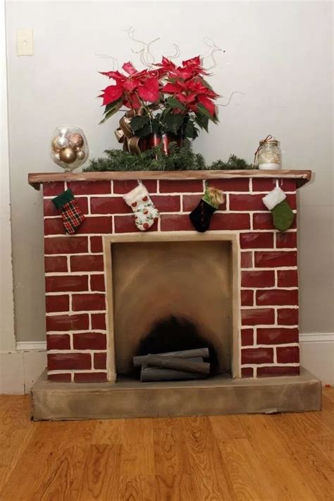 Как сделать новогодний камин из коробок и картона | Christmas fireplace ...