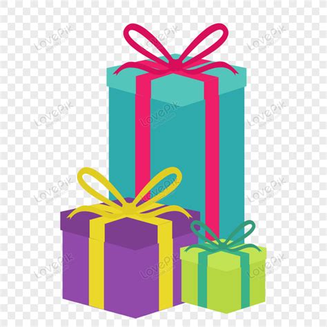 다채로운 선물 상자입니다 Png 일러스트 무료 다운로드 Lovepik